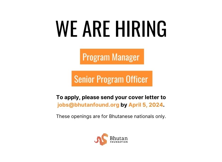 VACANCY ANNOUNCEMENT FOR PROGRAM MANAGER AND SENIOR PROGRAM OFFICER ...