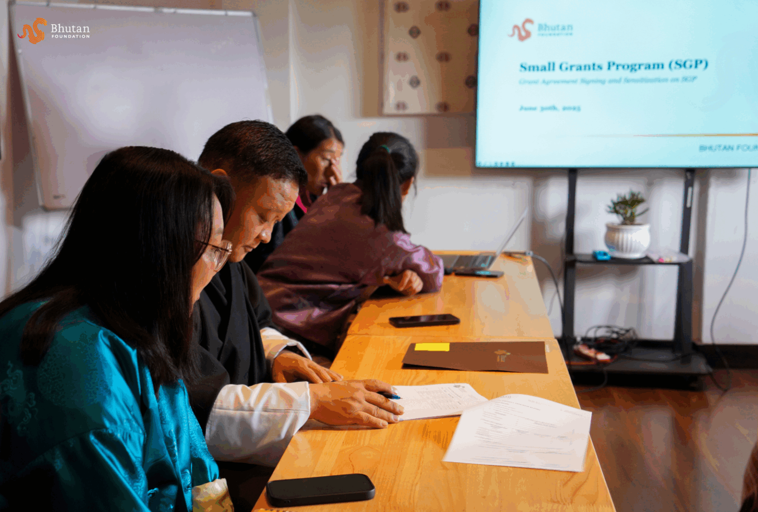 Small Grants Program Grant Signing, 2025 - Bhutan Foundation